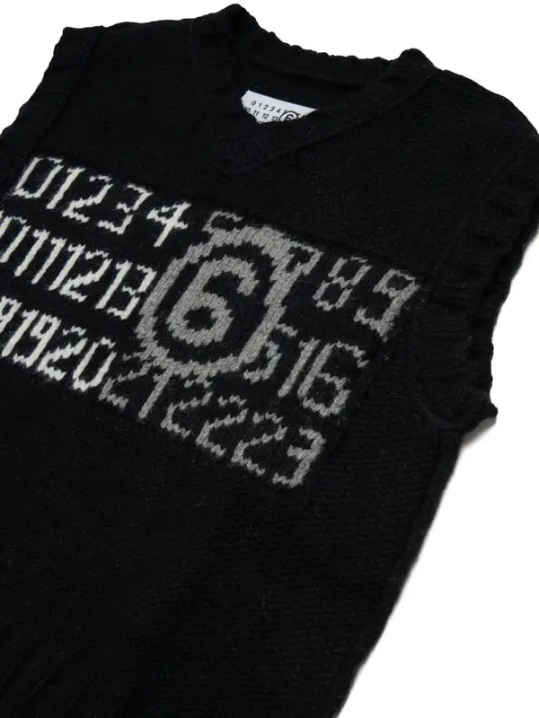 MAISON MARGIELA Sleeveless Knit Tank Top With Logo