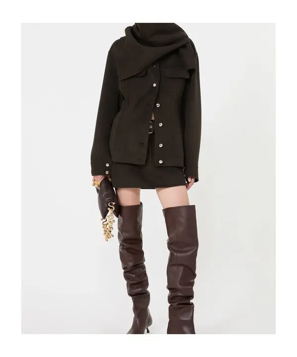 Sportmax Spxcalcio Shirt Collar Jacket
