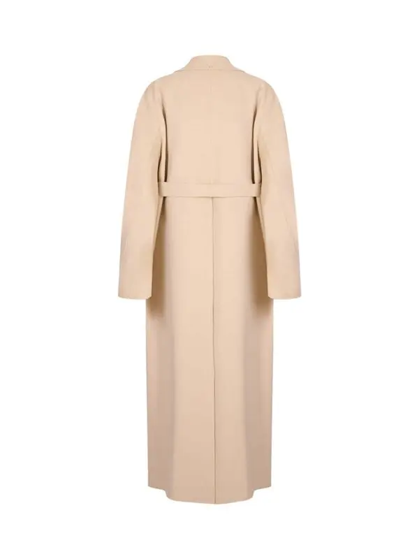 Sportmax Hooded Belted Wool Coat