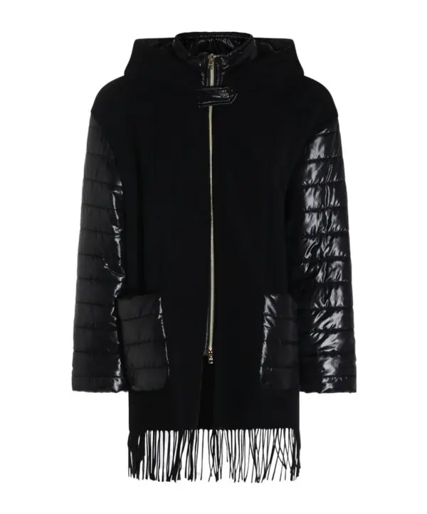 Herno Zip-up Hooded Padded Jacket - Black
