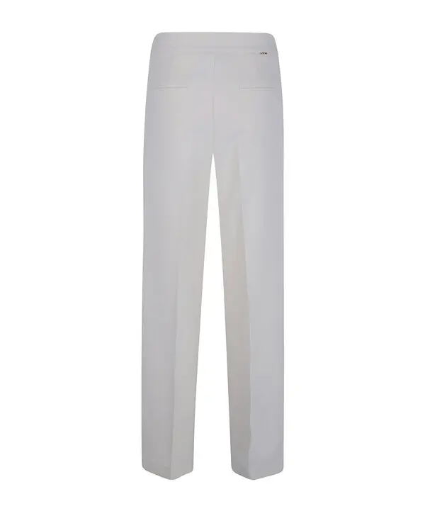 TWINSET High-waisted Straight-leg Trousers With Zip Detail