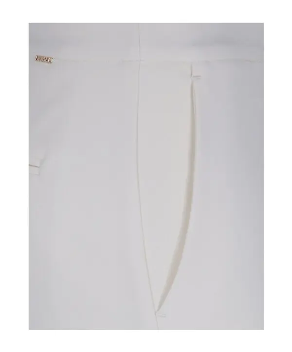 TWINSET High-waisted Straight-leg Trousers With Zip Detail