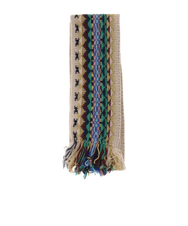 Dries Van Noten Tasseled Scarf - Nude