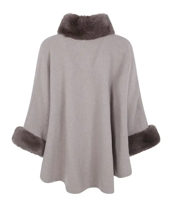 TWINSET Faux-fur Trimmed High-collar Coat