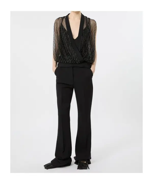 Sportmax Flared Stretch Wool Trousers