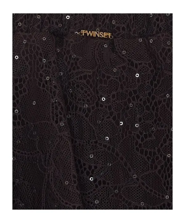 TWINSET Lace And Sequin Skirt