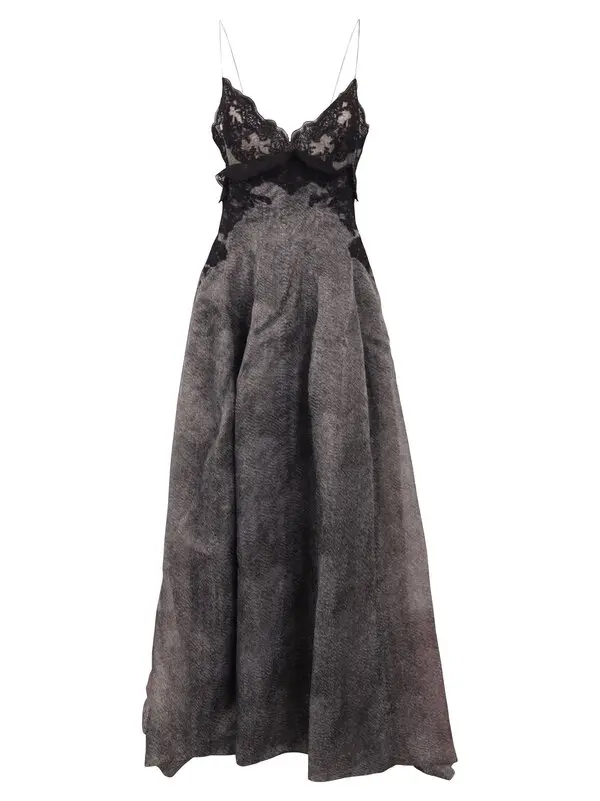 Ermanno Scervino Lace-trimmed Maxi Dress