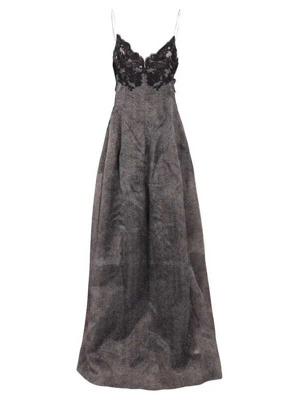 Ermanno Scervino Lace-trimmed Maxi Dress