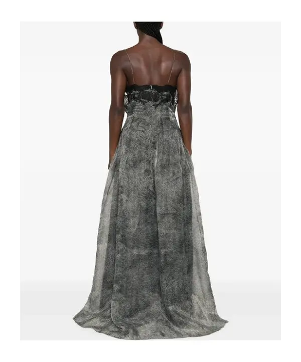 Ermanno Scervino Lace-trimmed Maxi Dress