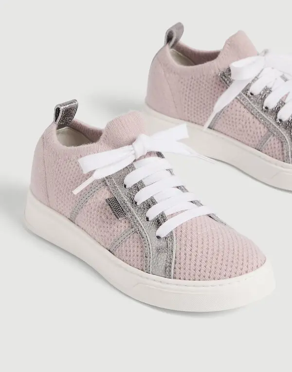 Brunello Cucinelli Monili-detail Panelled Sneakers