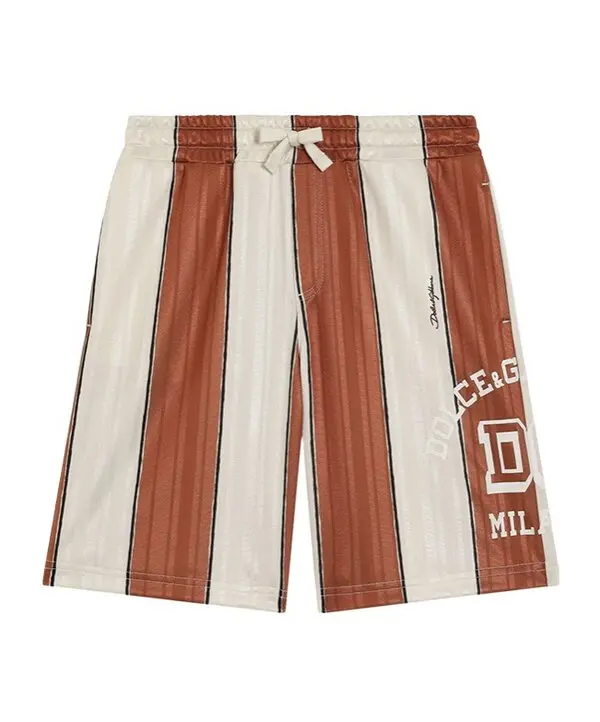 Dolce & Gabbana Striped Jersey Bermuda Shorts - Multi-color