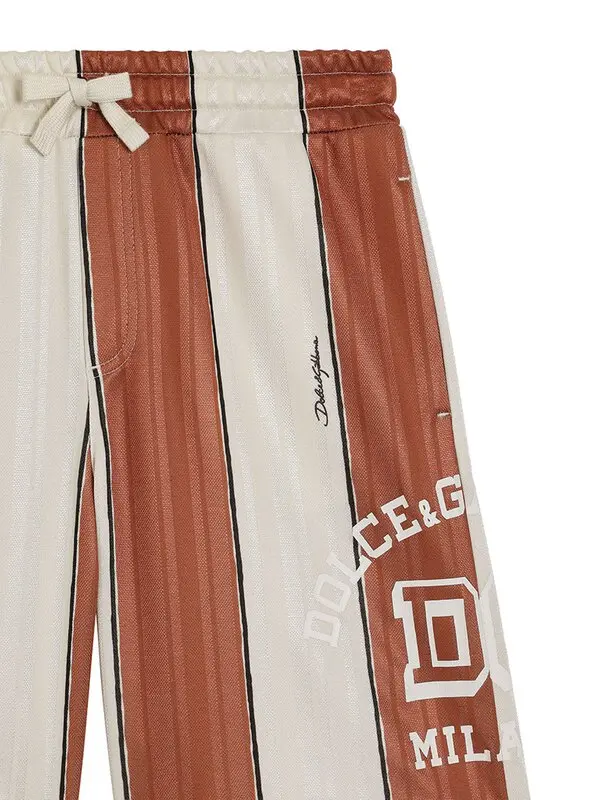 Dolce & Gabbana Striped Jersey Bermuda Shorts