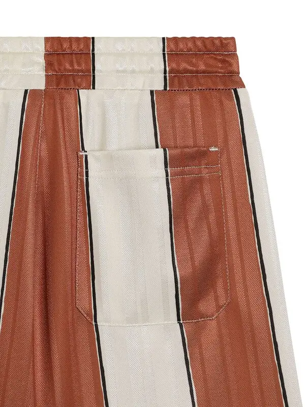 Dolce & Gabbana Striped Jersey Bermuda Shorts