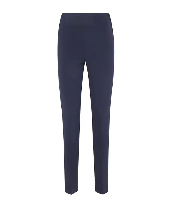 TWINSET Pleated Slim-fit Casual Trousers - Black