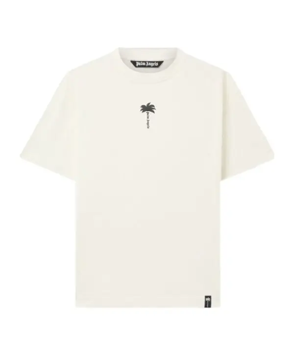 Palm Angels Palm Tree Statement Regular T-shirt - Off-white/black