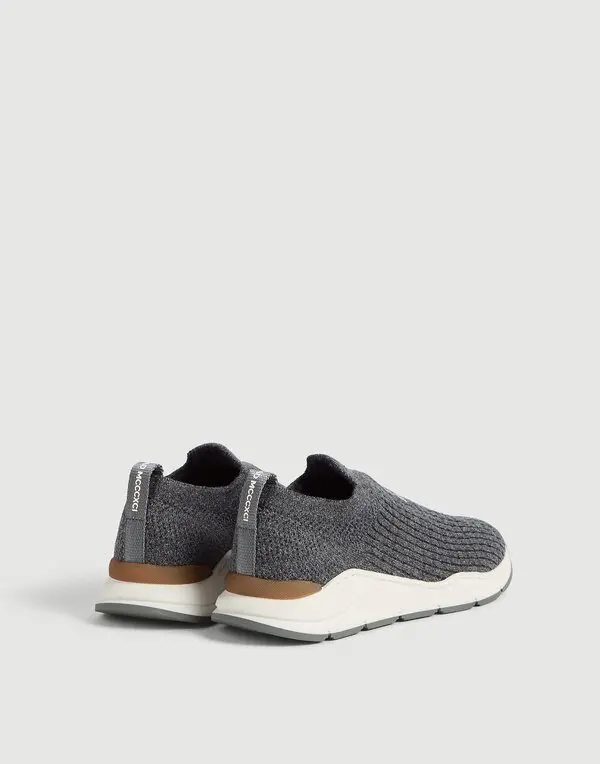 Brunello Cucinelli Embroidered Logo Slip-on Sneakers