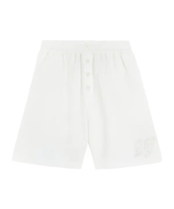 Dolce & Gabbana Cotton Waffle Bermuda Shorts