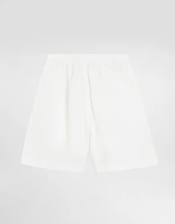 Dolce & Gabbana Cotton Waffle Bermuda Shorts