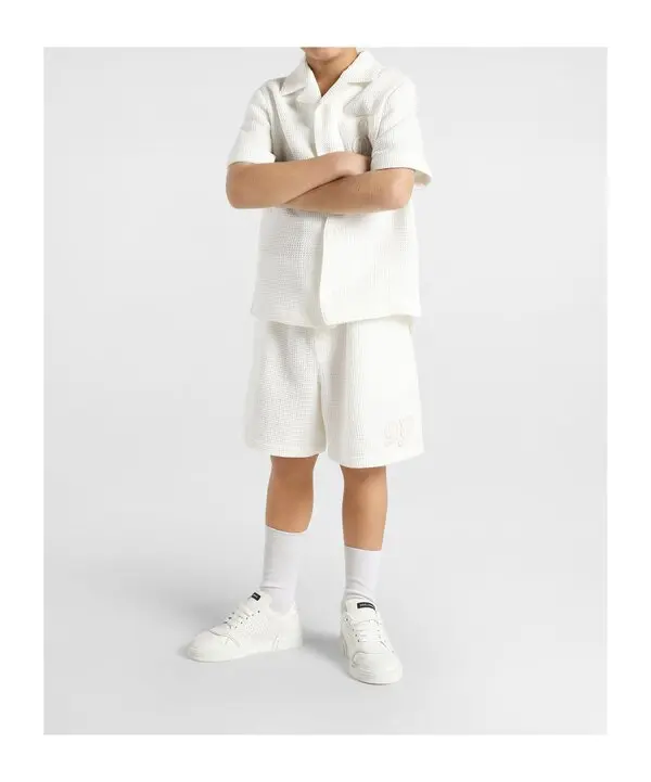 Dolce & Gabbana Cotton Waffle Bermuda Shorts
