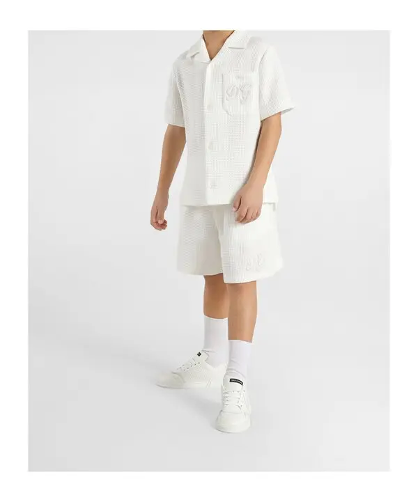 Dolce & Gabbana Cotton Waffle Bermuda Shorts