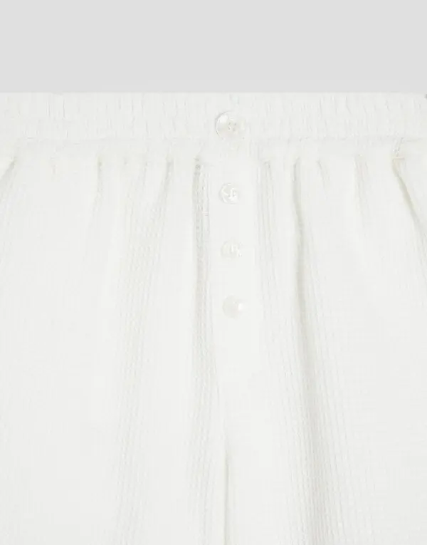 Dolce & Gabbana Cotton Waffle Bermuda Shorts