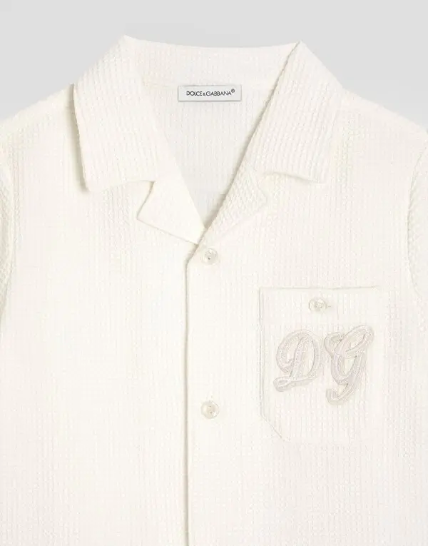 Dolce & Gabbana Cotton Waffle Shirt