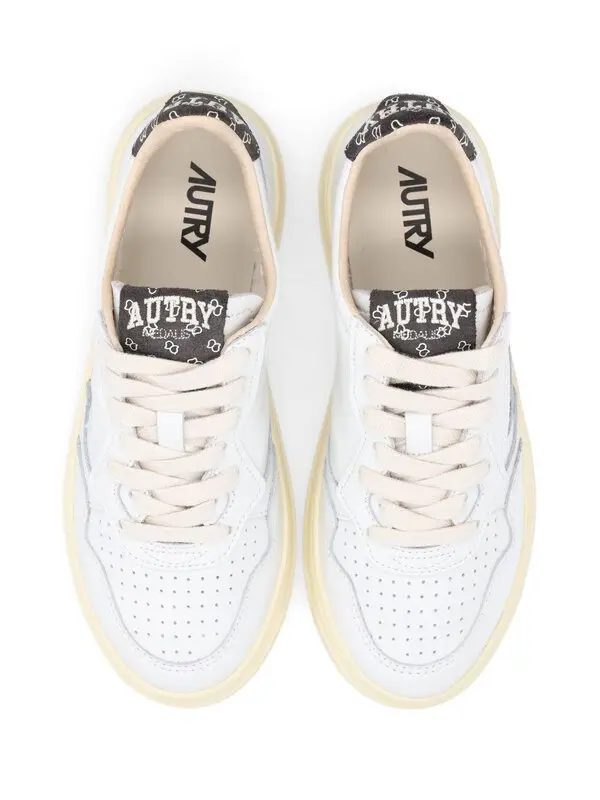 AUTRY Medalist Panelled Lace-up Sneakers - White