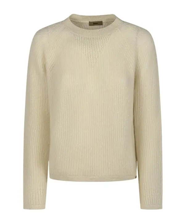 Herno Sequined Ribbed Knit Sweater