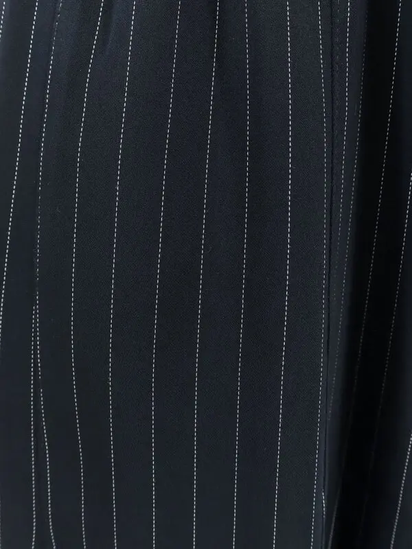 THE FRANKIE SHOP Oakdale Pinstriped Wide-leg Trousers