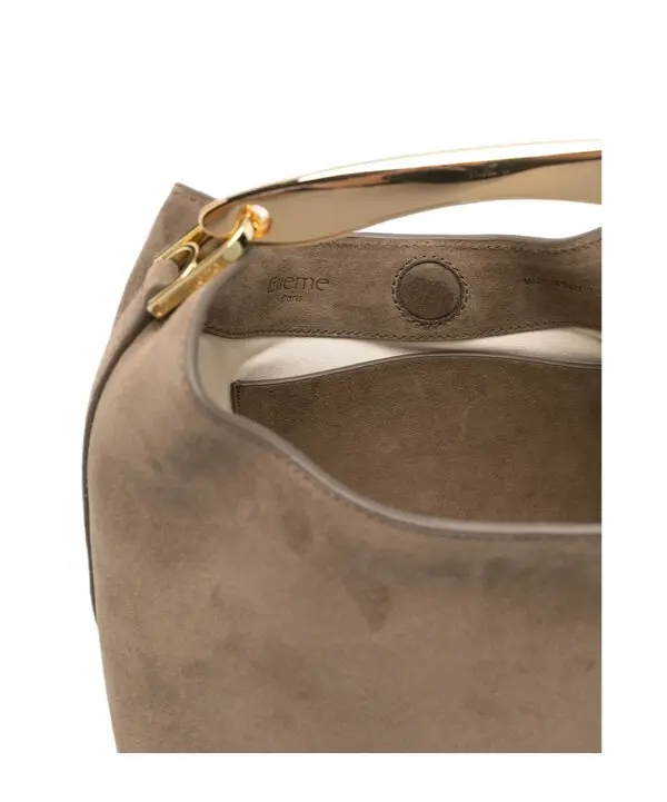 ELLEME PARIS Small Boomerang Suede Bag