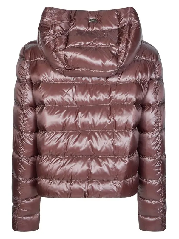 Herno Quilted Cotton Jacket With Zip Closure