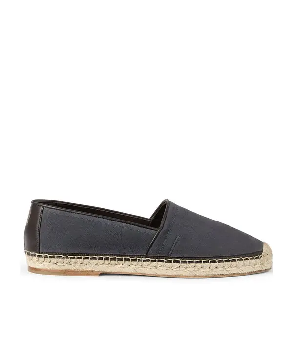 Brunello Cucinelli Leather Espadrilles - Denim