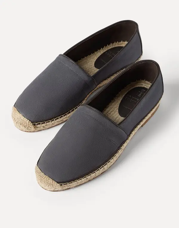 Brunello Cucinelli Leather Espadrilles
