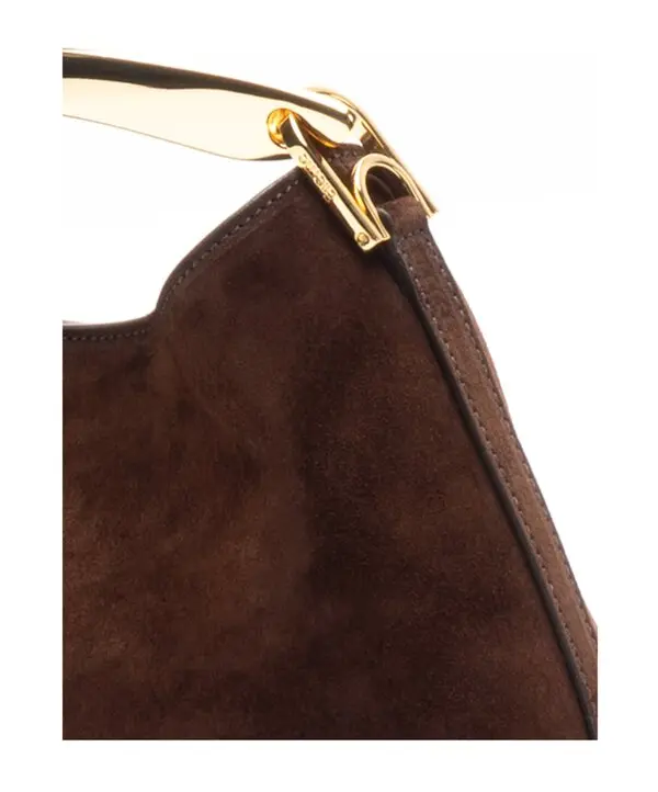 ELLEME PARIS Mini Boomerang Suede Bag