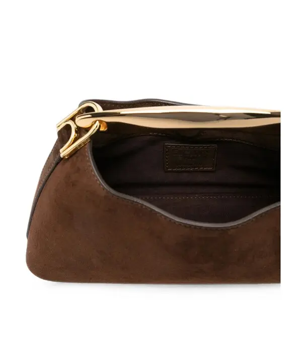 ELLEME PARIS Mini Boomerang Suede Bag