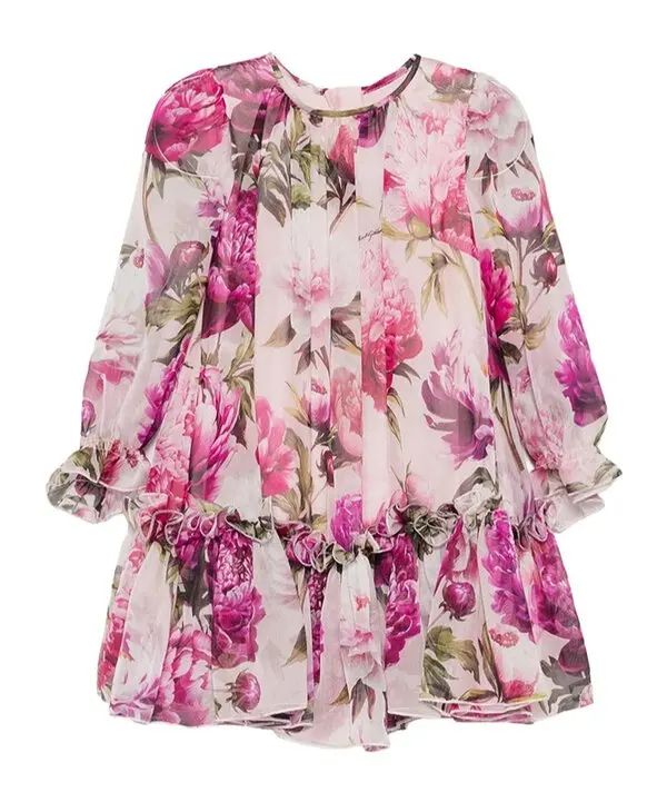 Dolce & Gabbana Floral-print Ruffled Dress
