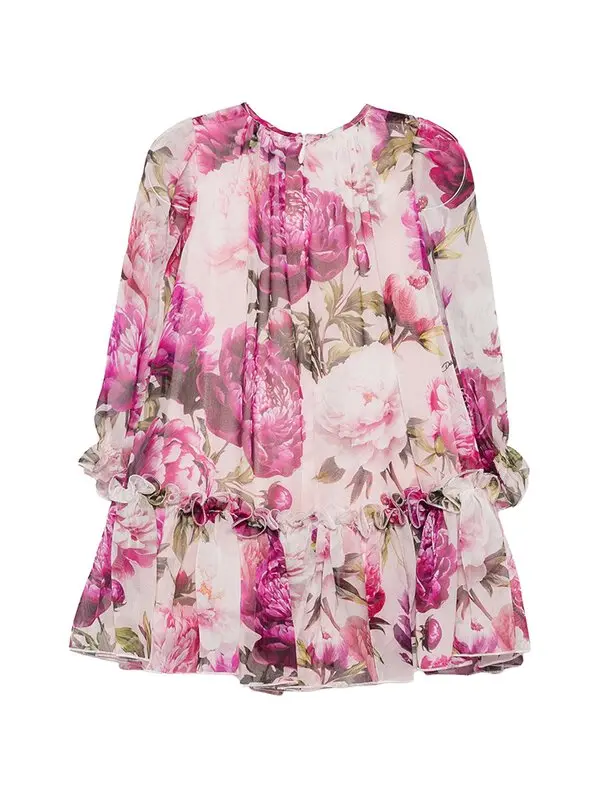 Dolce & Gabbana Floral-print Ruffled Dress