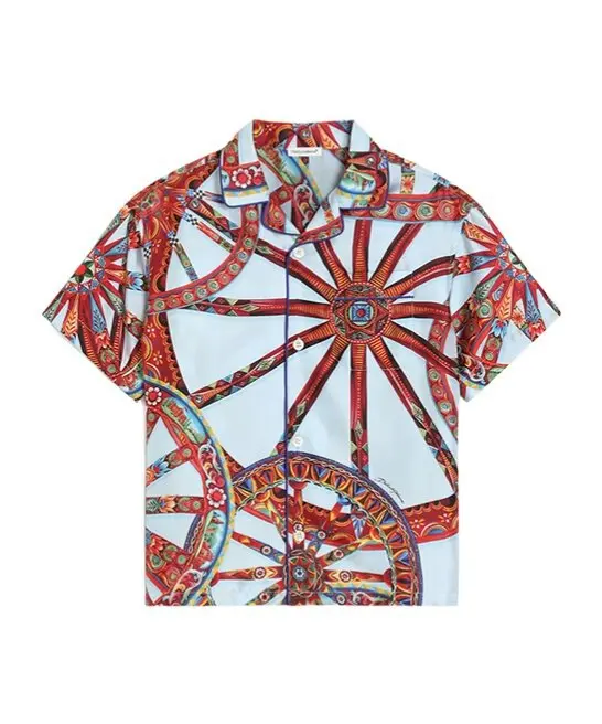 Dolce & Gabbana Carretto-print Twill Shirt - Multi-color