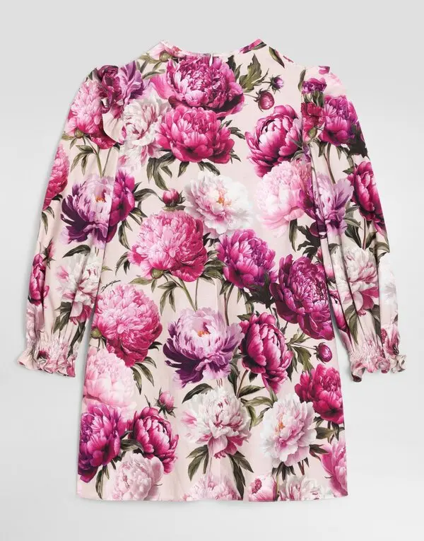 Dolce & Gabbana Floral-print Ruffled Dress