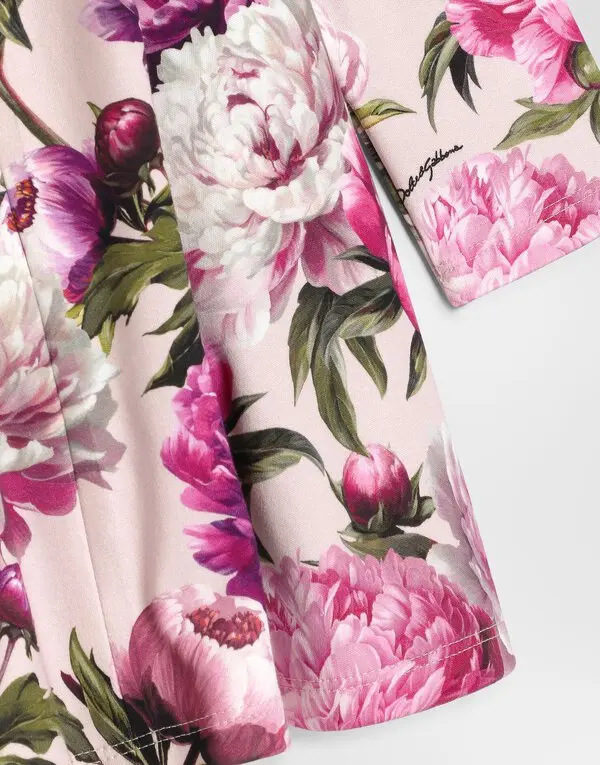 Dolce & Gabbana Peony-print Interlock Dress