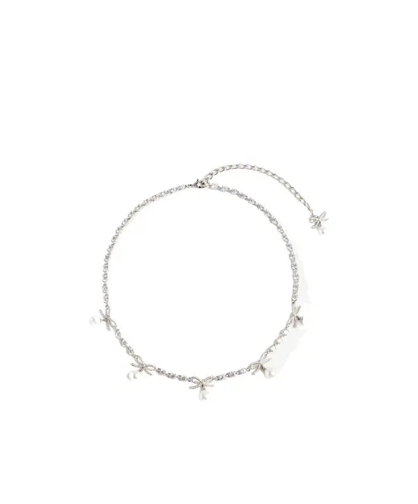 SELF-PORTRAIT Pendant Necklace - Sliver