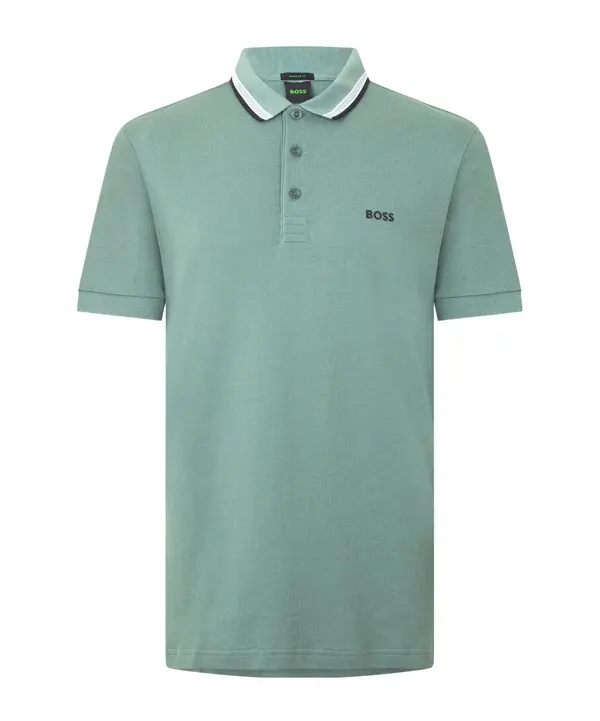 Hugo Boss Solid Color Polo Shirt - Green