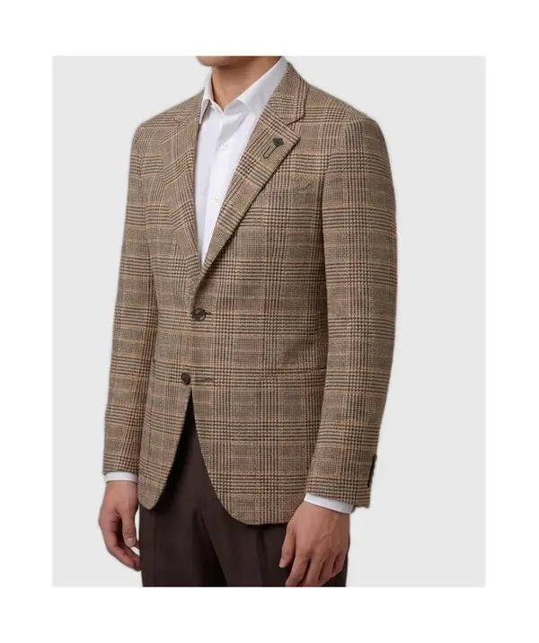 LARDINI Feeling Checked Single-breasted Blazer