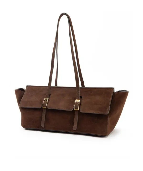 ELLEME PARIS Le Bateau Large Suede Brownie