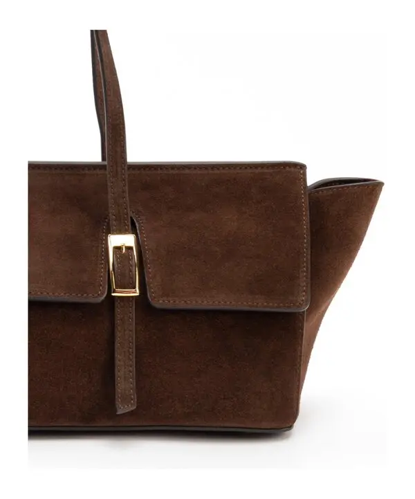 ELLEME PARIS Le Bateau Large Suede Brownie