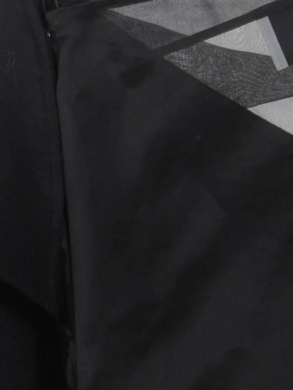 Sportmax Asymmetrical Mesh Panel Dress
