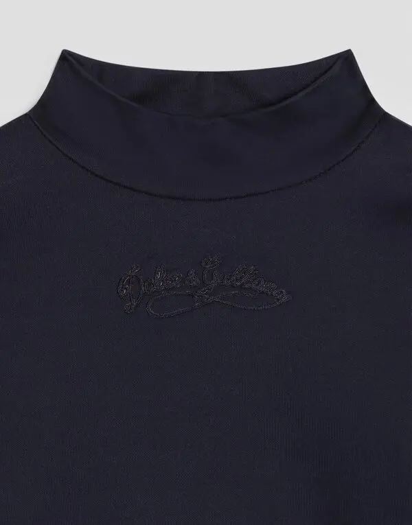 Dolce & Gabbana Interlock Turtleneck With Embroidery