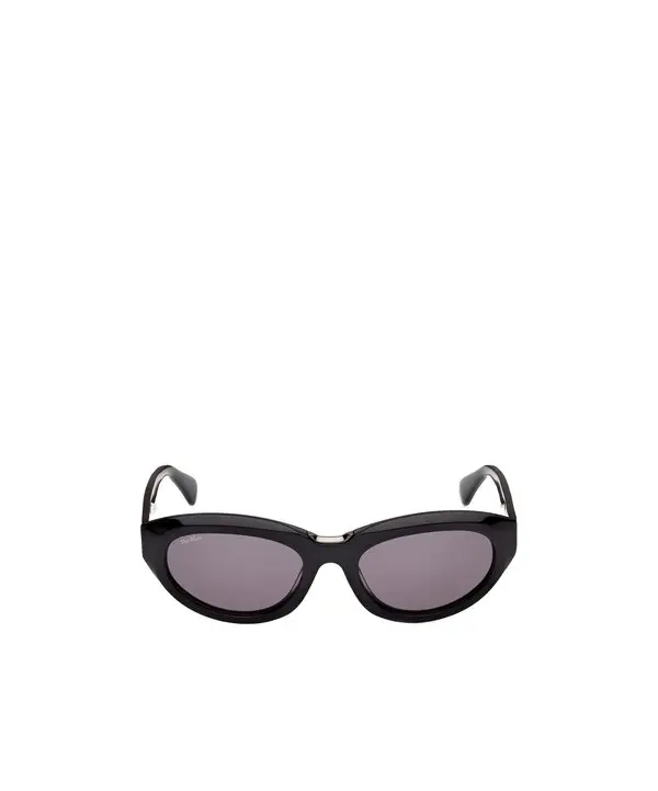 Max Mara Oval Frame Sunglasses - Black