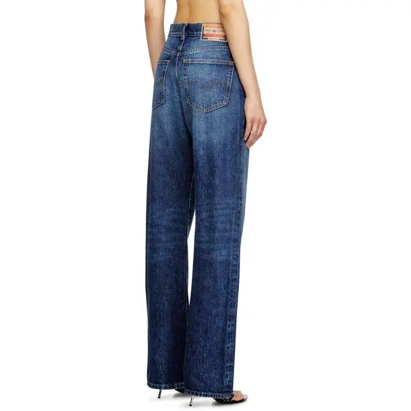 DIESEL® High Waist Straight Leg Jeans