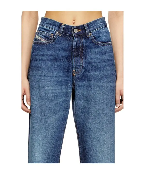 DIESEL® High Waist Straight Leg Jeans